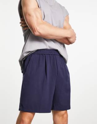 Weekday jacob shorts in navy | ASOS
