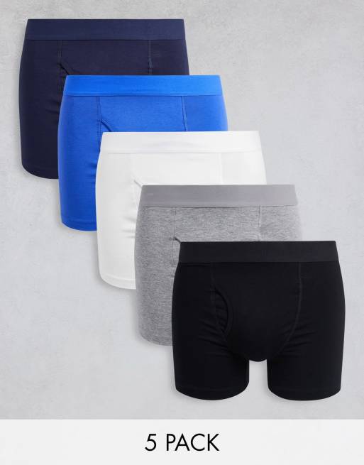 Weekday Johnny 5-pack boxer set in multi | ASOS