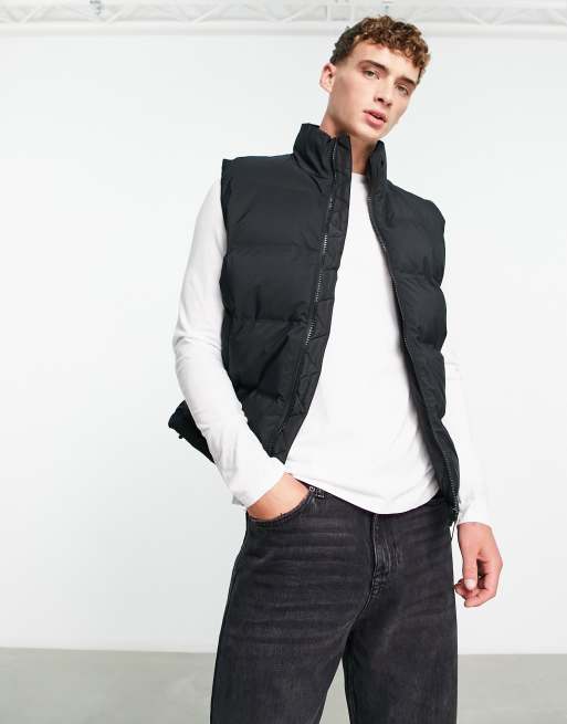 Weekday kip puffer gilet in black | ASOS