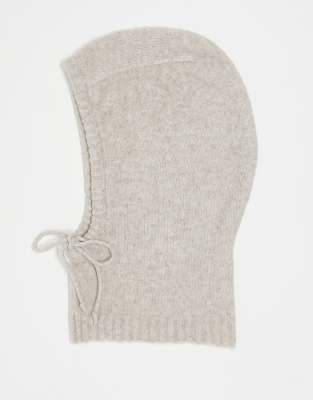 Weekday Lotta balaclava in cream | ASOS