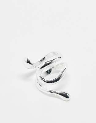 Weekday Millie abstract ring in silver | ASOS
