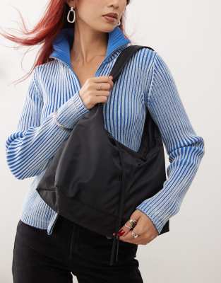 Weekday nylon shoulder bag in black | ASOS