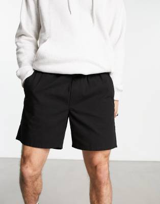 Weekday Olsen shorts in black | ASOS