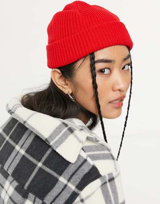 Weekday Stan beanie in red | ASOS