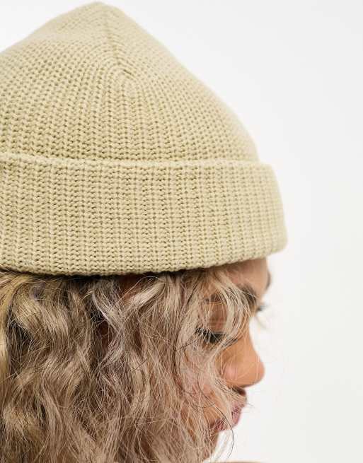 Weekday Stan fisherman beanie in beige | ASOS