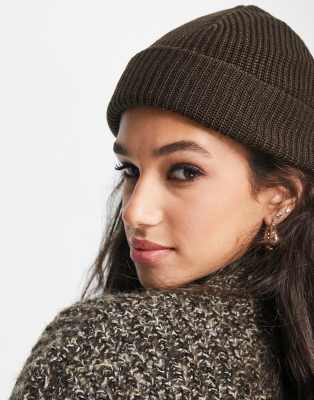 Weekday Stan fisherman beanie in chocolate | ASOS