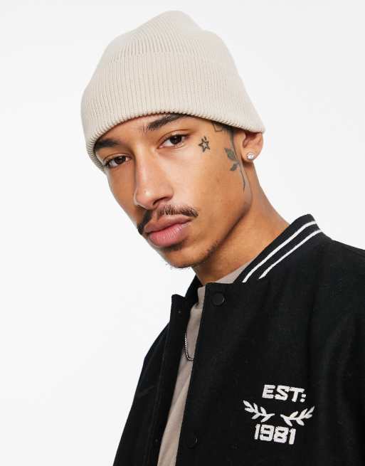 Weekday stay beanie in beige | ASOS