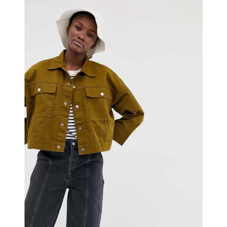 Benzin Sorgfältig Ein Satz khaki jeansjacke damen Demonstration ...