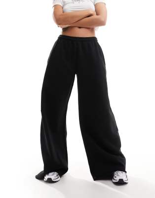 Weekday Tiana wide leg trackies in black | ASOS