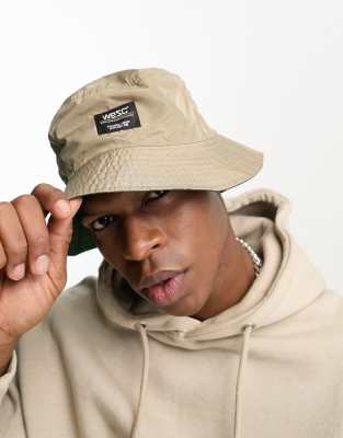 WESC reversible bucket hat in stone | ASOS