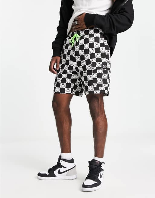 WESC smile print shorts in black | ASOS