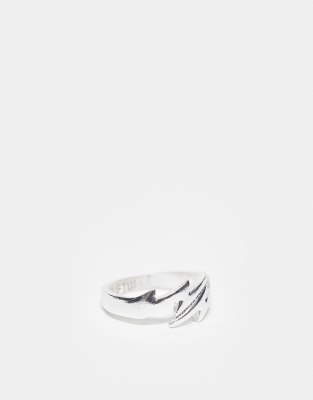WFTW lightning – Silberfarbener Ring mit Blitz-Design | ASOS