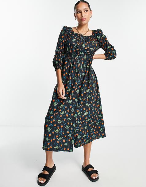 Pagina 9 - Jurken met vierkante hals | Zwarte jurken met vierkante hals ASOS