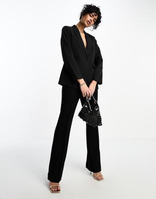 Y.A.S tailored tux suit blazer co-ord in Black | ASOS