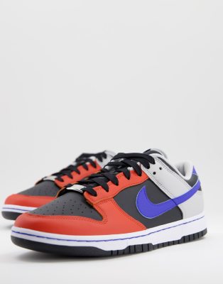 Zapatillas de deporte azules y naranjas Dunk Low Retro EMB de Nike | ASOS