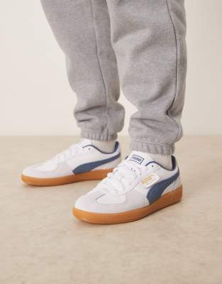 Zapatillas de deporte blancas unisex con detalles azules Palermo de ...