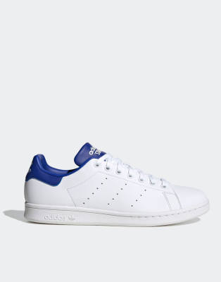 Zapatillas de deporte blancas y azules Stan Smith de adidas Originals ...