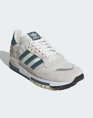 Zapatillas de deporte blanco cristalino y cerceta envejecido ZX 600 de ...