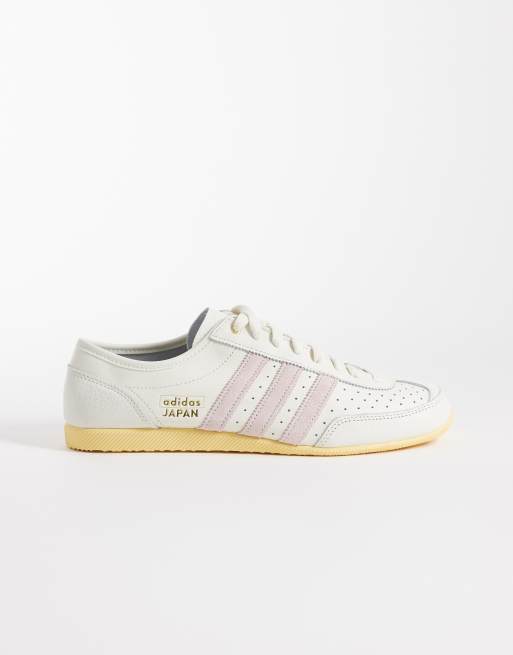 Zapatillas de deporte color crema con 3 rayas rosas Japan Decon de ...