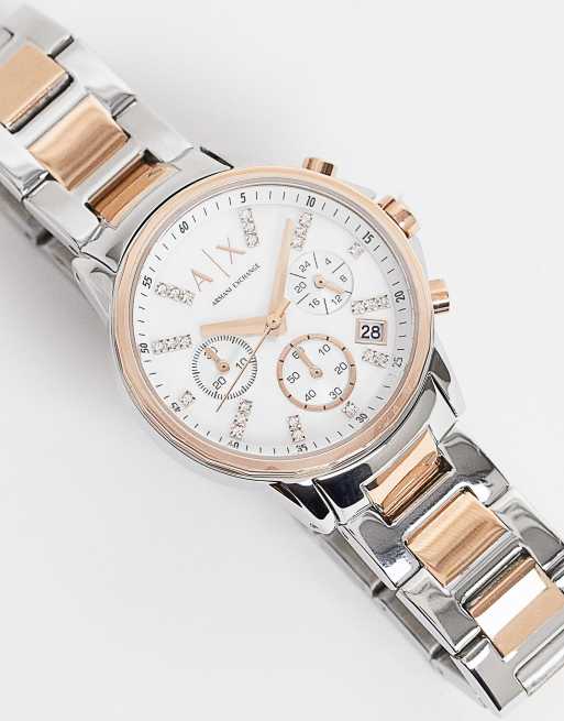 Женские часы-браслет с комбинированной металлической отделкой Armani ...